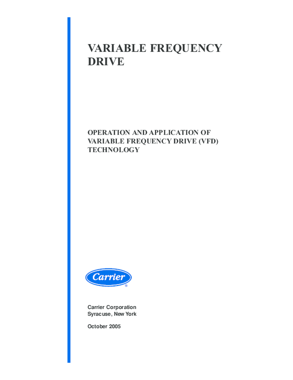 (PDF) VARIABLE FREQUENCY DRIVE OPERATION AND APPLICATION OF VARIABLE ...