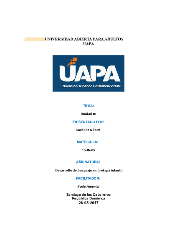 (DOC) UNIVERSIDAD ABIERTA PARA ADULTOS UAPA