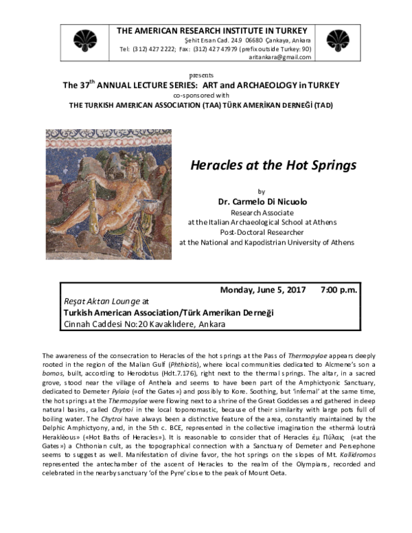 (PDF) Heracles at the Hot Springs