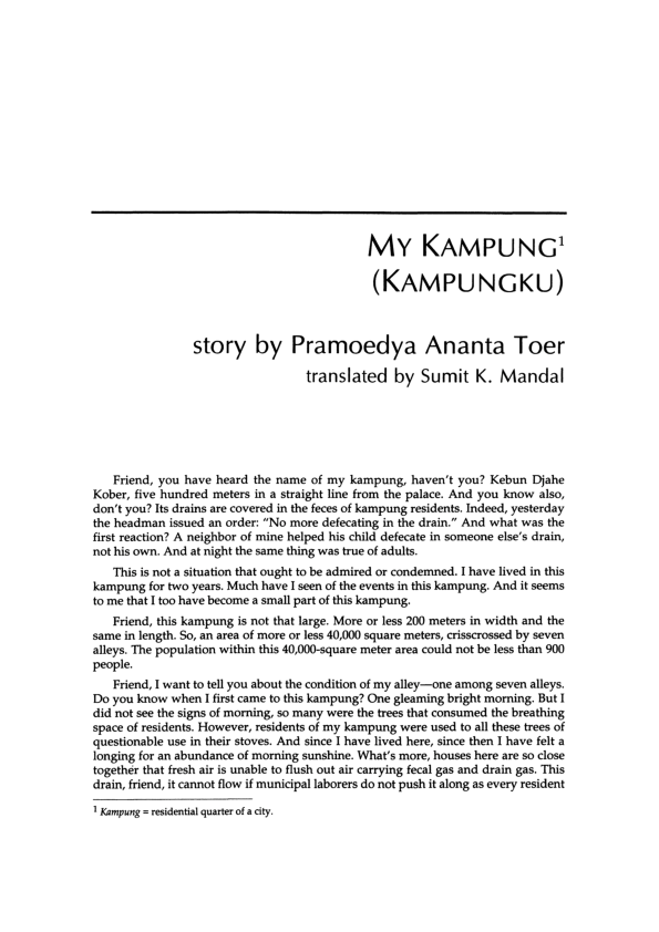 (PDF) My Kampung (Kampungku)