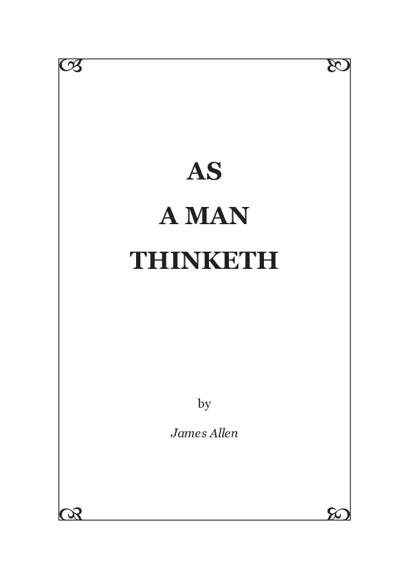 (PDF) AS A MAN THINKETH