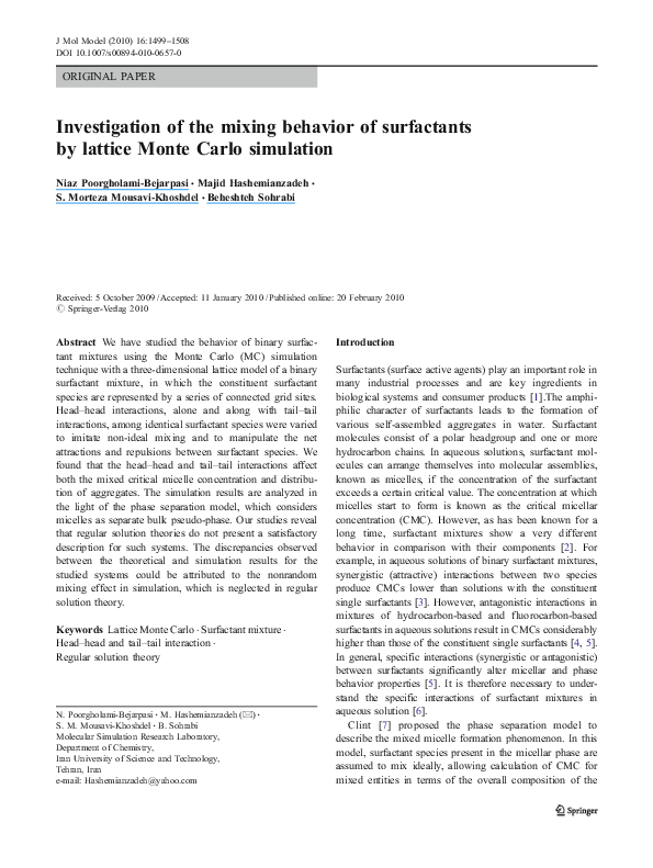 regular solution model