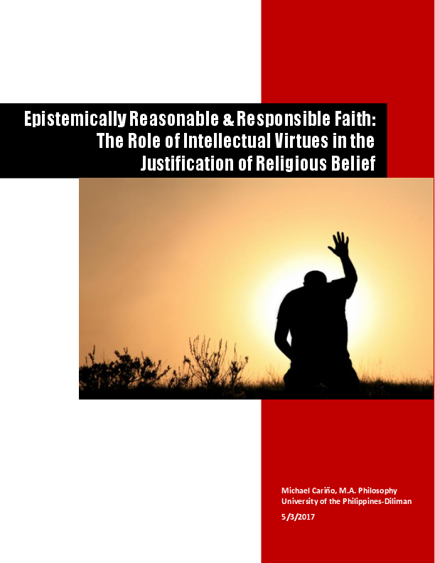 (PDF) Epistemically Reasonable & Responsible Faith: The Role of ...