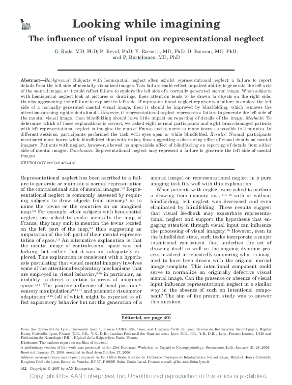 (PDF) Looking while imagining The influence of visual input on ...