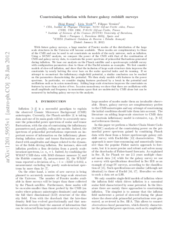 Pdf Constraining Inflation With Future Galaxy Redshift Surveys