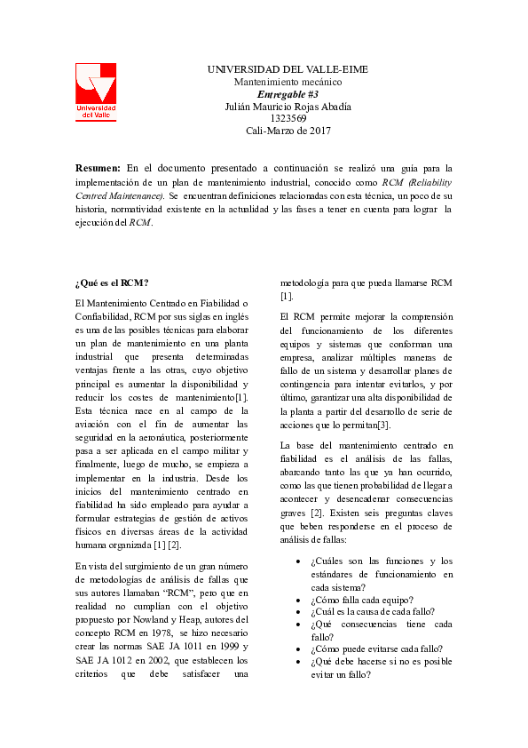 (DOC) UNIVERSIDAD DEL VALLE | JULIAN MAURICIO ROJAS ABADIA - Academia.edu