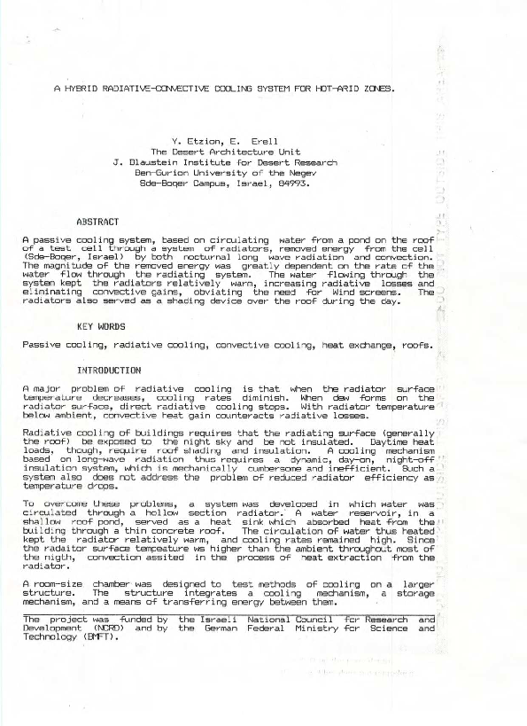 (PDF) A Hybrid Radiative-Convective Cooling System for Hot-Arid Zones ...