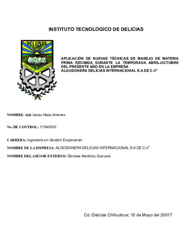 Instituto Tecnologico De Delicias Logo Admisión BIE 24/25 | IES