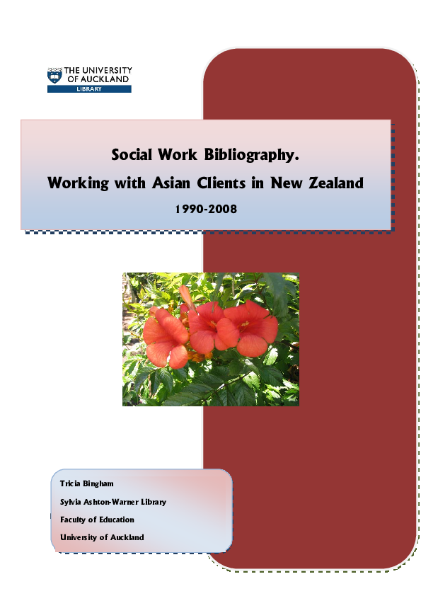 (PDF) Social Work Bibliography: Working with Asian Clients in New Zealand