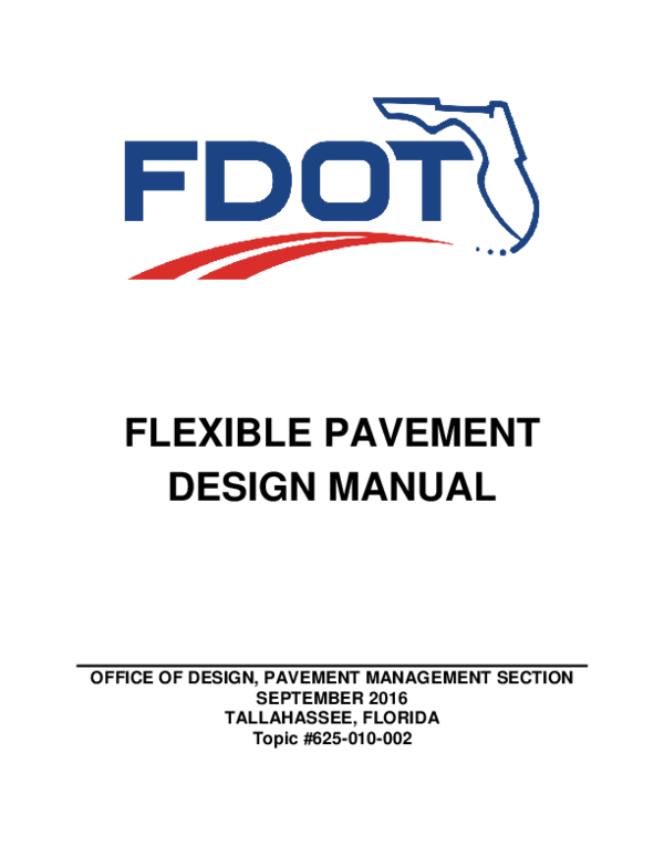 (PDF) FLEXIBLE PAVEMENT DESIGN MANUAL OFFICE OF DESIGN, PAVEMENT ...