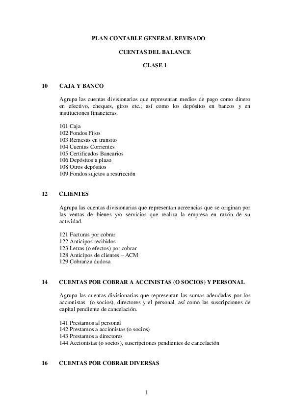 (PDF) PLAN CONTABLE GENERAL REVISADO CUENTAS DEL BALANCE