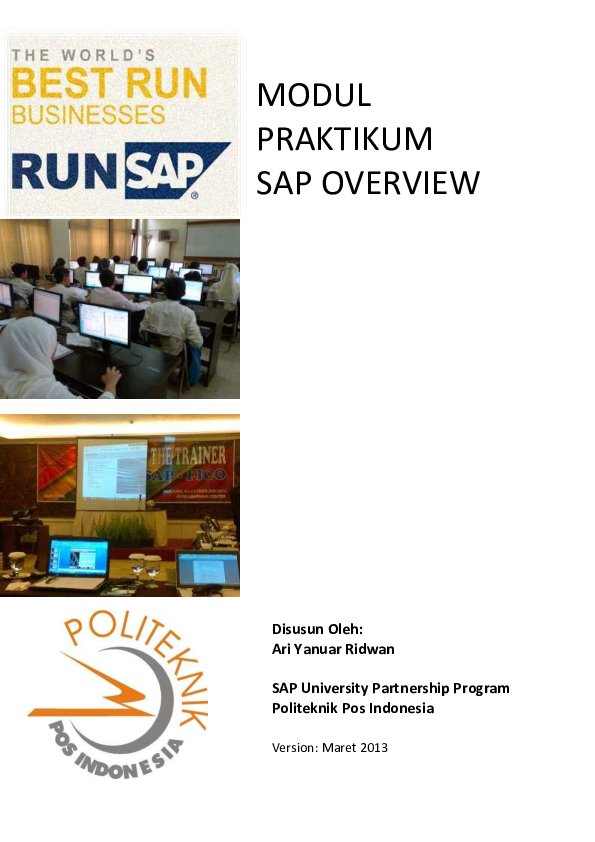 (PDF) MODUL PRAKTIKUM SAP OVERVIEW