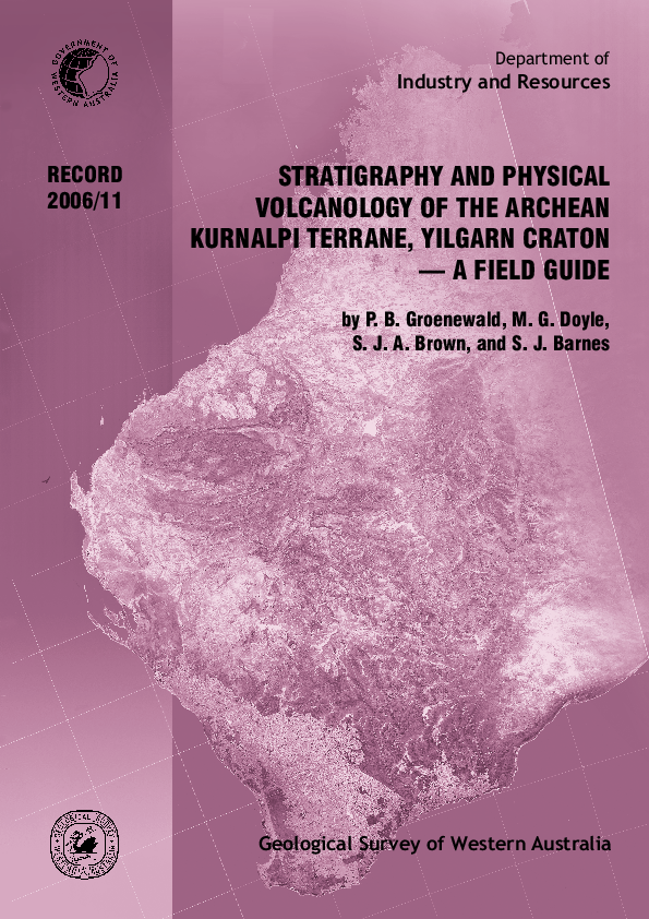 (PDF) Stratigraphy and physical volcanology of the Archean Kurnalpi ...
