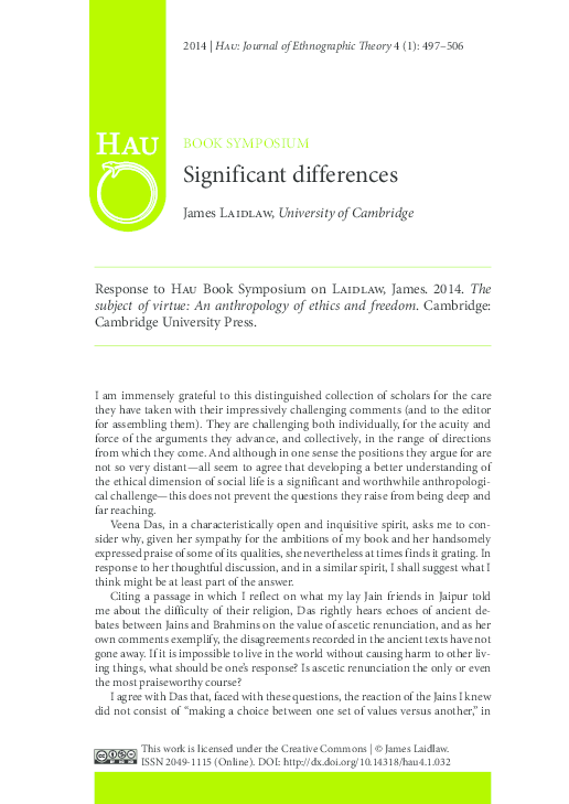 (PDF) Significant differences