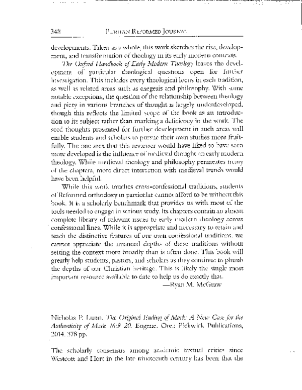 (PDF) Book Review: Nicholas P. Lunn, The Original Ending of Mark: A New ...