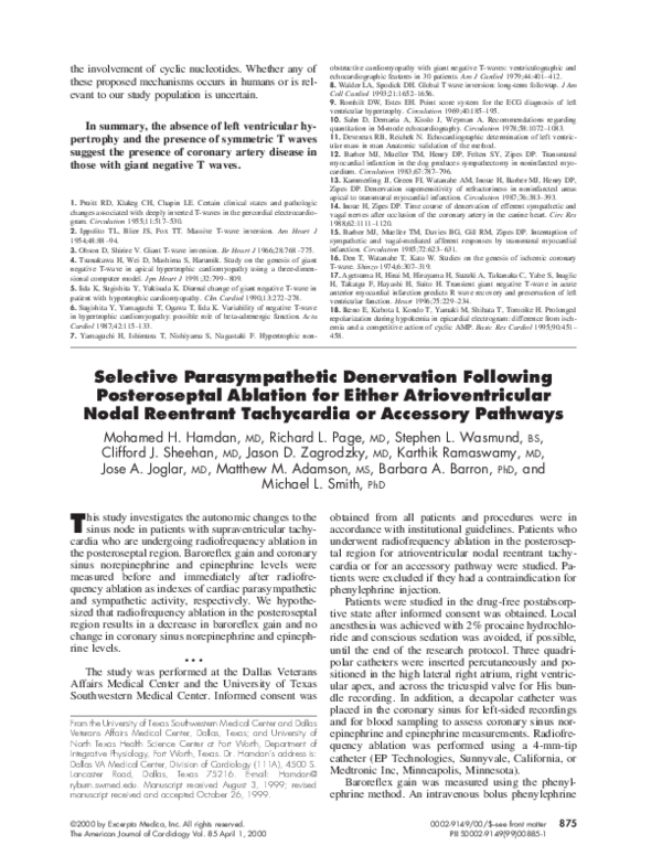(PDF) Selective parasympathetic denervation following posteroseptal ...