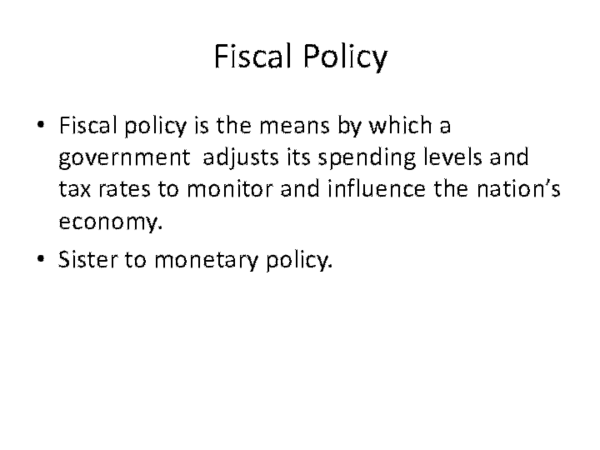 (PPT) Fiscal Policy ppt