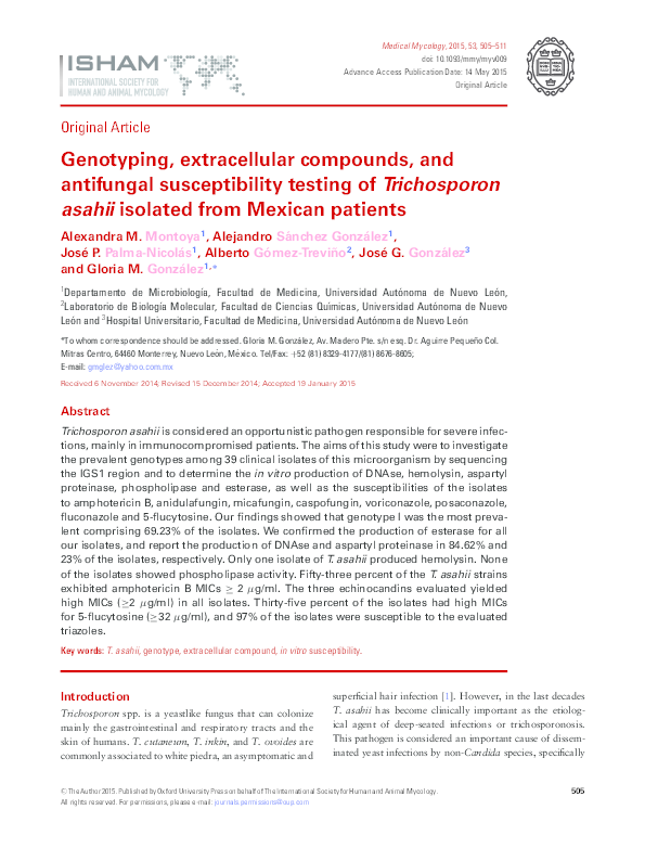 (PDF) In vitro antifungal susceptibility of Trichophyton violaceum ...
