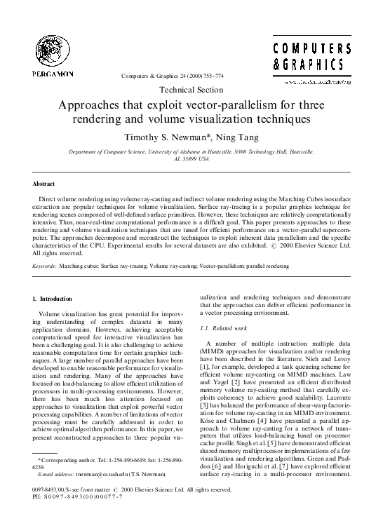 Pdf Approaches That Exploit Vector Parallelism For Three Rendering