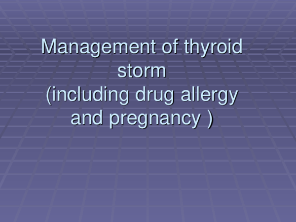 (PPT) Thyroid storm