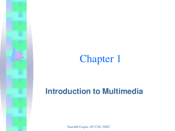 (PDF) Introduction to Multimedia