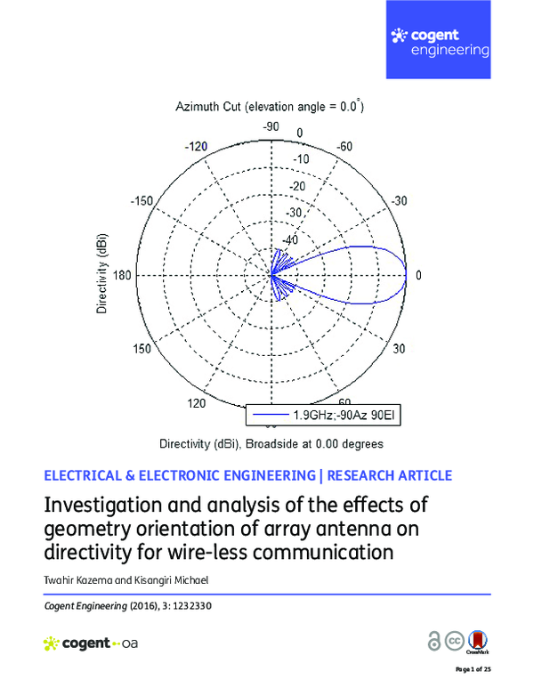(PDF) Investigation and analysis of the effects of geometry orientation ...