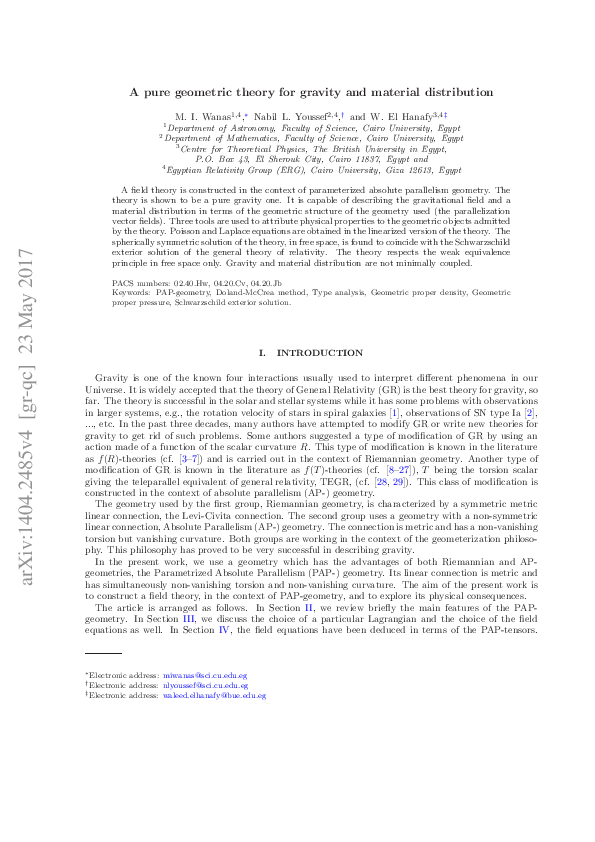 (PDF) Reconstruction of f(T) -gravity in the absence of matter | Waleed ...