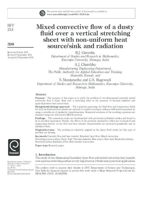 (PDF) Mixed convective flow of a dusty fluid over a vertical stretching ...