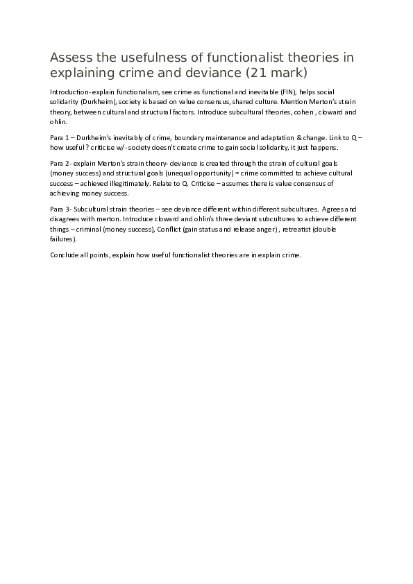 conflict theory on deviance