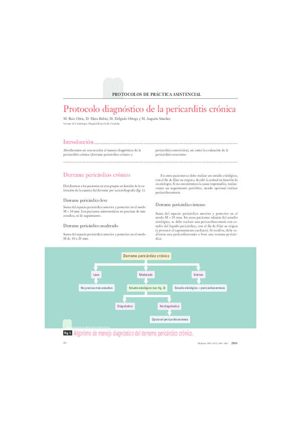 (PDF) Protocolo diagn?stico de la pericarditis cr?nica