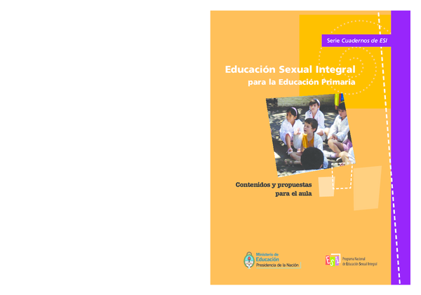 Pdf Educación Sexual Integral Para La Educación Primaria Contenidos Y