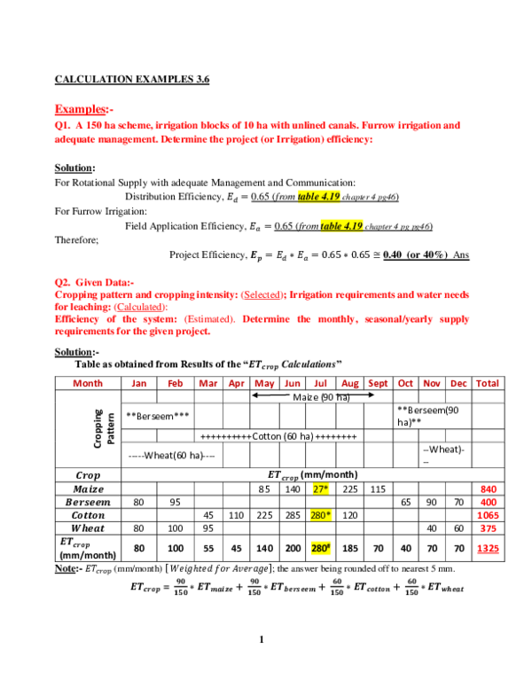 (DOC) CALCULATION EXAMPLES 3.6 Examples