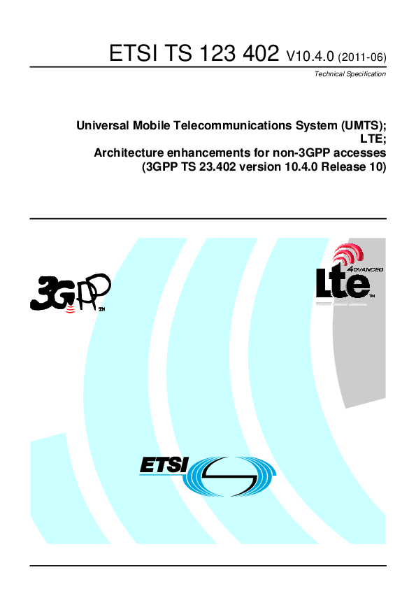(PDF) Universal Mobile Telecommunications System (UMTS); LTE ...