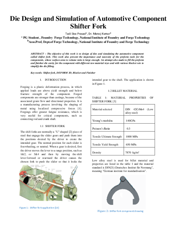 (PDF) Shifter fork paper revised