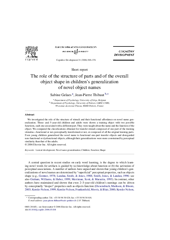 (PDF) The role of the structure of parts and of the overall object ...