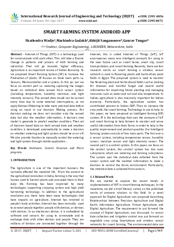 (PDF) SMART FARMING SYSTEM ANDROID APP