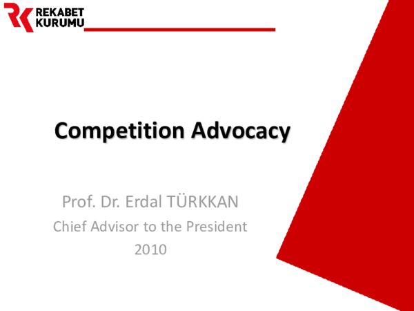 (PPT) Competition Advocacy