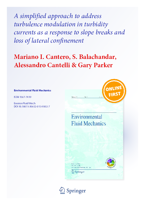 (PDF) A simplified approach for the direct numerical simulations of continuous turbidity currents