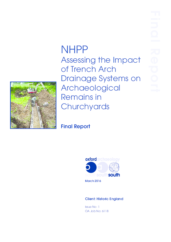 (PDF) Assessing the Impact of Trench Arch Drainage Systems on ...