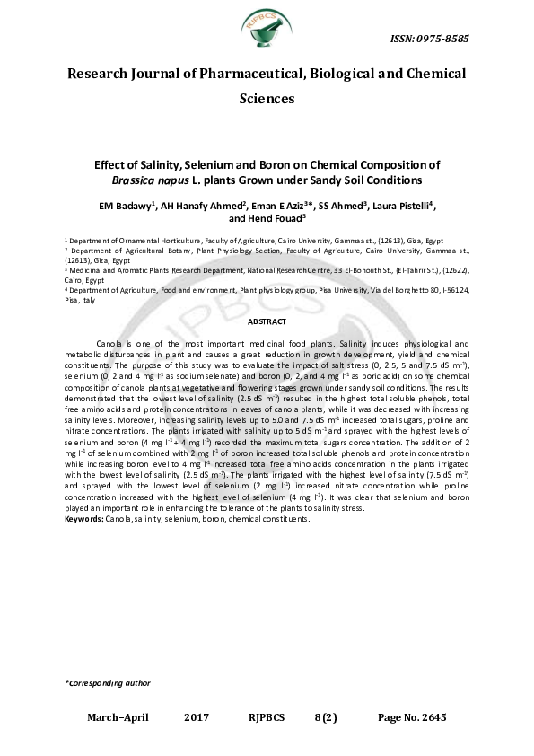 (PDF) Salsola soda as selenium biofortification crop under high saline ...