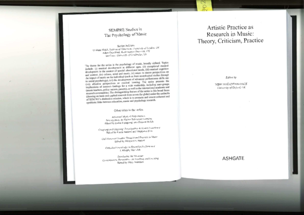 (PDF) The role of the musical instrument in performance as research ...