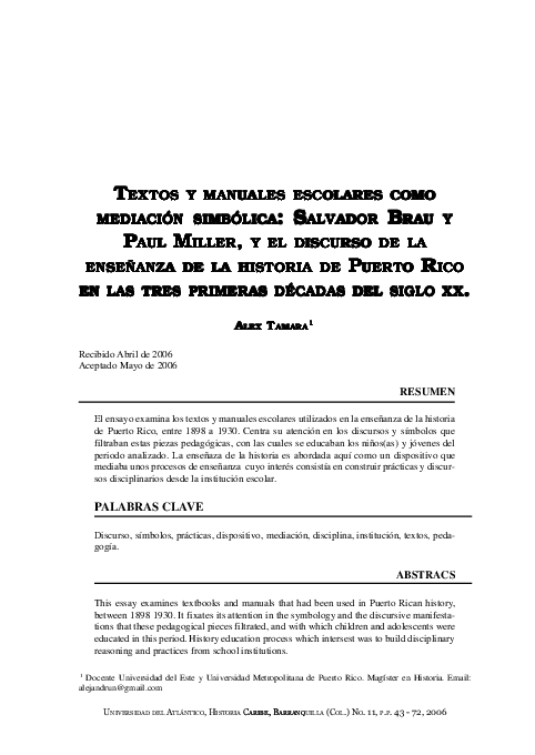 (PDF) TEXTOS Y MANUALES ESCOLARES COMO MEDIACIÓN SIMBÓLICA: SALVADOR ...
