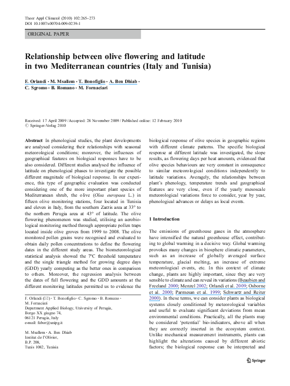 (PDF) An integrated olive-crop yield-forecast model for the ...
