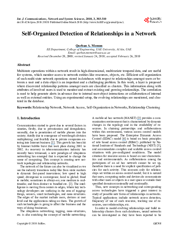 (PDF) Clustering Evolving User Relationships in Networks