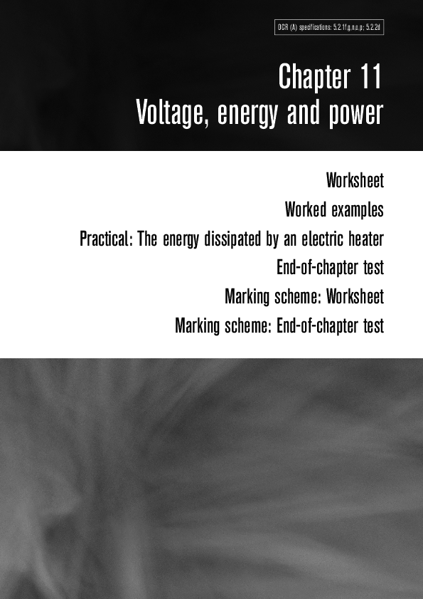 (PDF) Worksheet Worked examples Practical: The energy dissipated by an ...