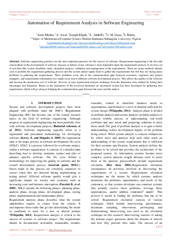 PDF Automation Of Requirement Analysis In Software Engineering ELIJAH JOSEPH Academia edu pdf-automation-of-requirement-analysis-in-software-engineering-elijah-joseph-academia-edu
