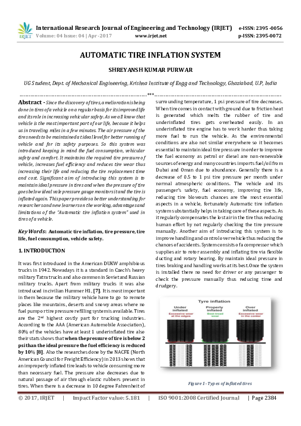 (PDF) AUTOMATIC TIRE INFLATION SYSTEM