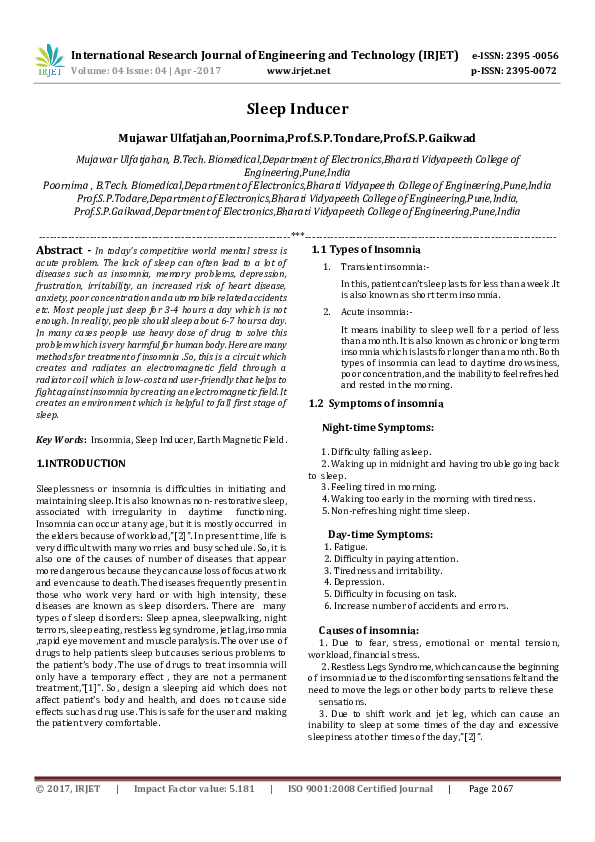 (PDF) Sleep Inducer