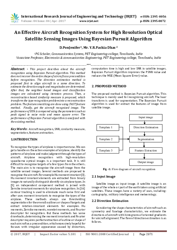 (PDF) An Effective Aircraft Recognition System for High Resolution Optical Satellite Sensing ...