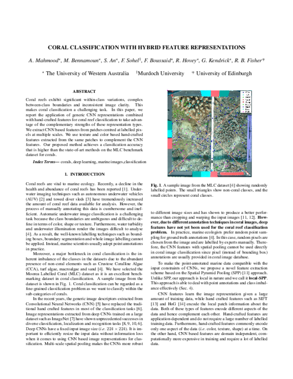 Pdf Coral Classification With Hybrid Feature Representations